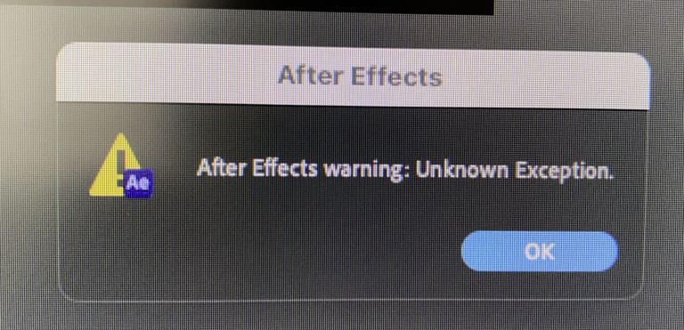 【After Effects】再生時に出る警告文の対処法 | うぃけたろうBLOG